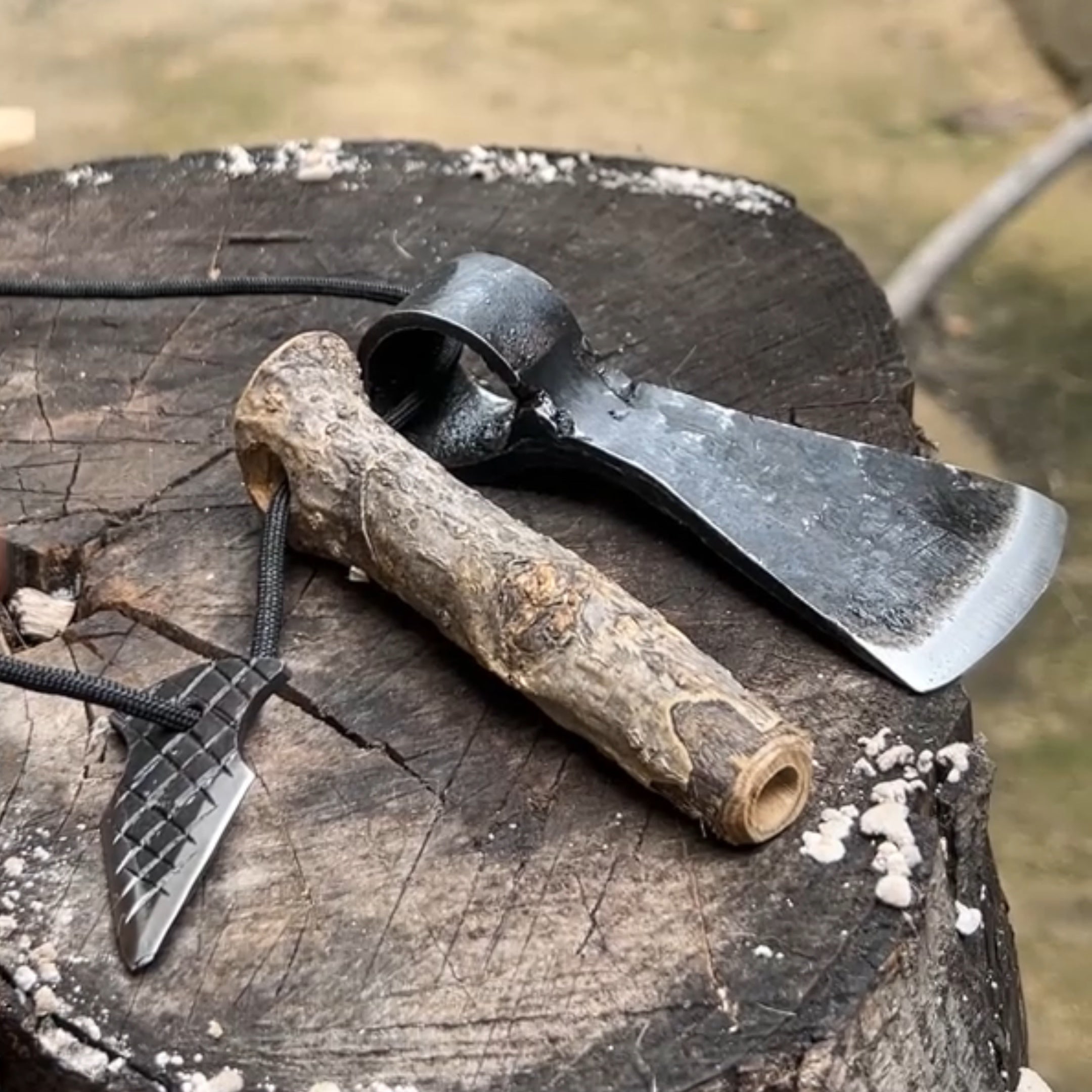 Outdoor Handmade Small Axe + Firesteel 3pcs/Set FC9001 – Focuser Outdoor